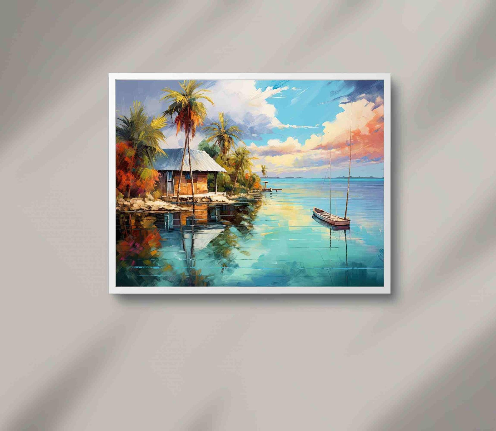 South Mexico Canvas Print, Tropical Seascape Painting - Etsy
