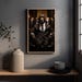 Mafia Boss Labrador Framed Canvas Print, Funny Dog Art - Etsy