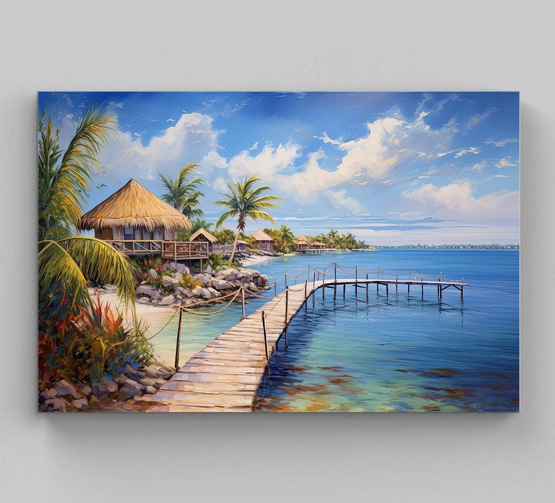 Isla Mujeres Wall Art, Large Canvas Print, Isla Mujeres Poster, Isla ...