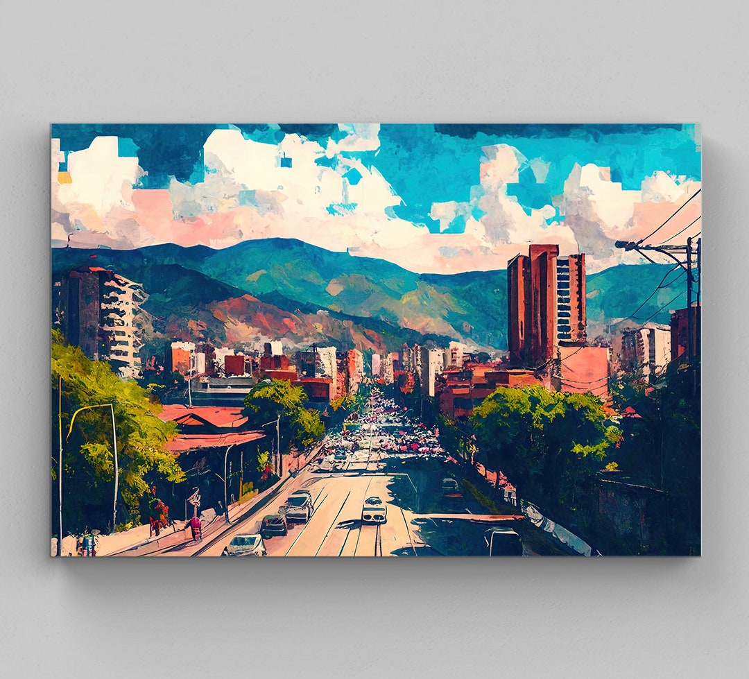 Colombia Art Print, Bogota Colombia Art, Colombian Travel Print, Large ...