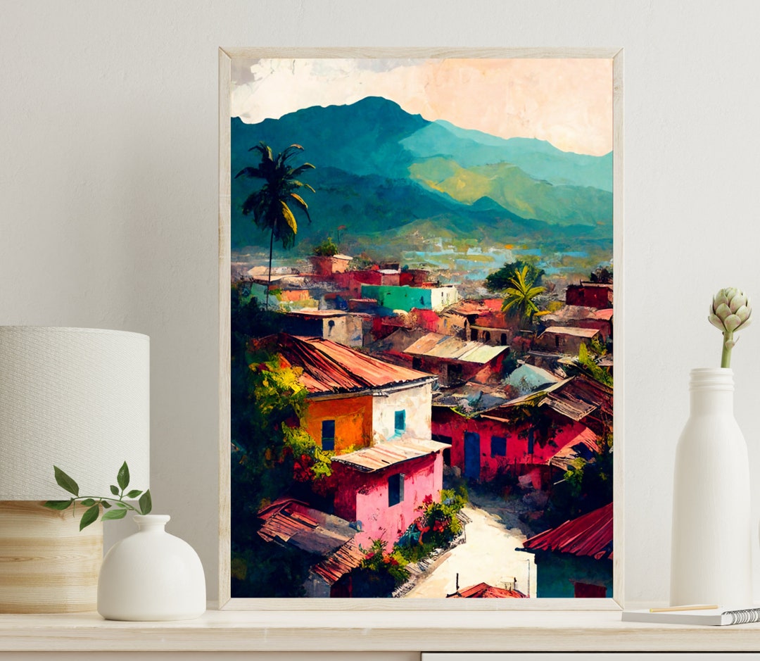 Haiti Art Print - Haiti Canvas Art - Haiti Travel Print - Large Wall ...
