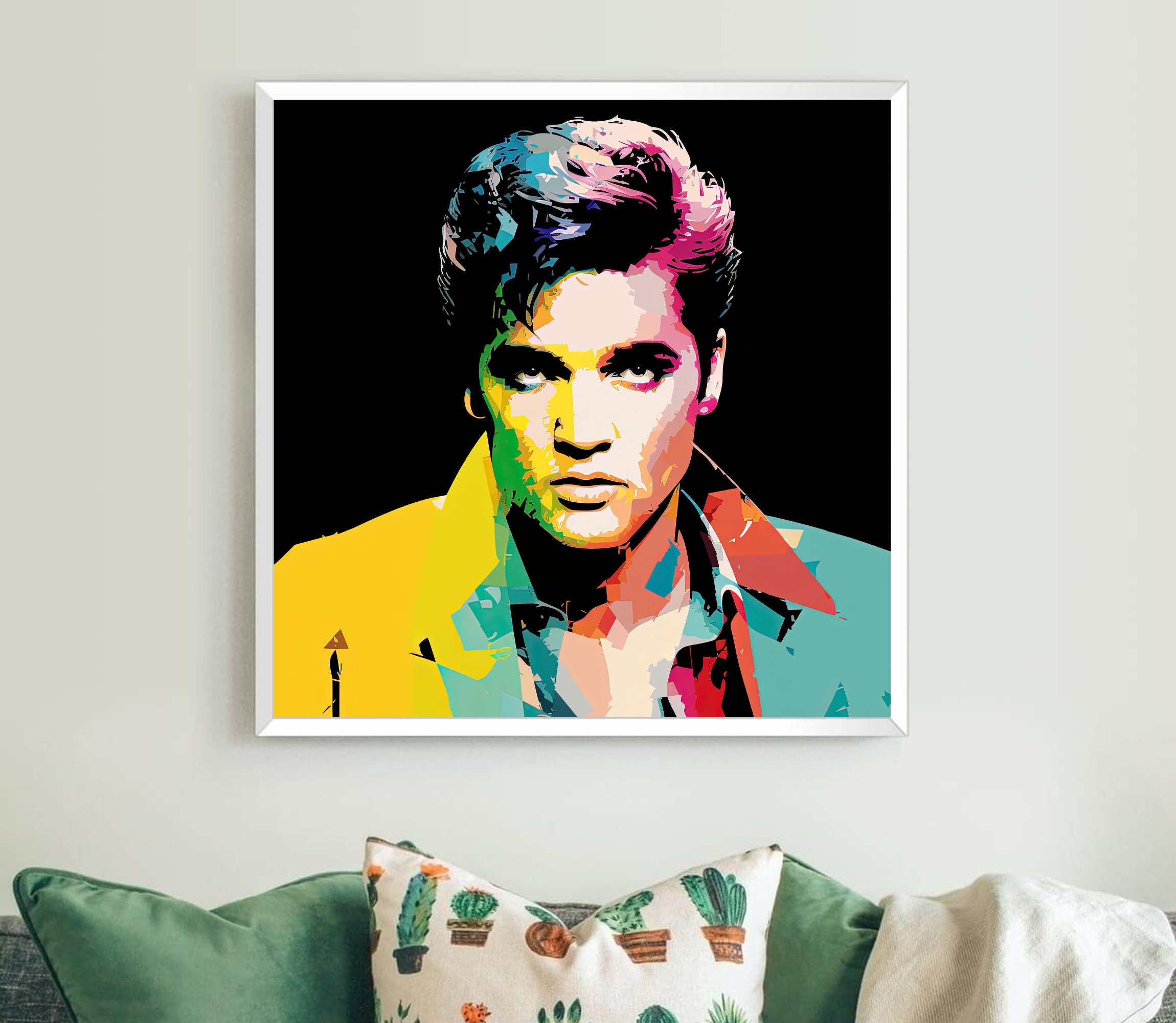Elvis Presley Pop Art Canvas, Elvis Presley Framed Print, Elvis Presley ...