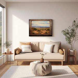 Desert Window Wall Art Desert Print Desert Painting Nature Wall Decor ...