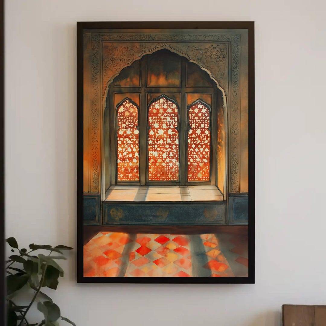 Indian Royal Haveli Window Canvas Print | Indian Palace Wall Art ...