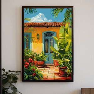 Latin Home Garden Print - Puerto Rico - Caribbean Wall Art Decor ...