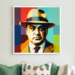 Al Capone Pop Art Canvas, Al Capone Framed Print, Al Capone Wall Art ...