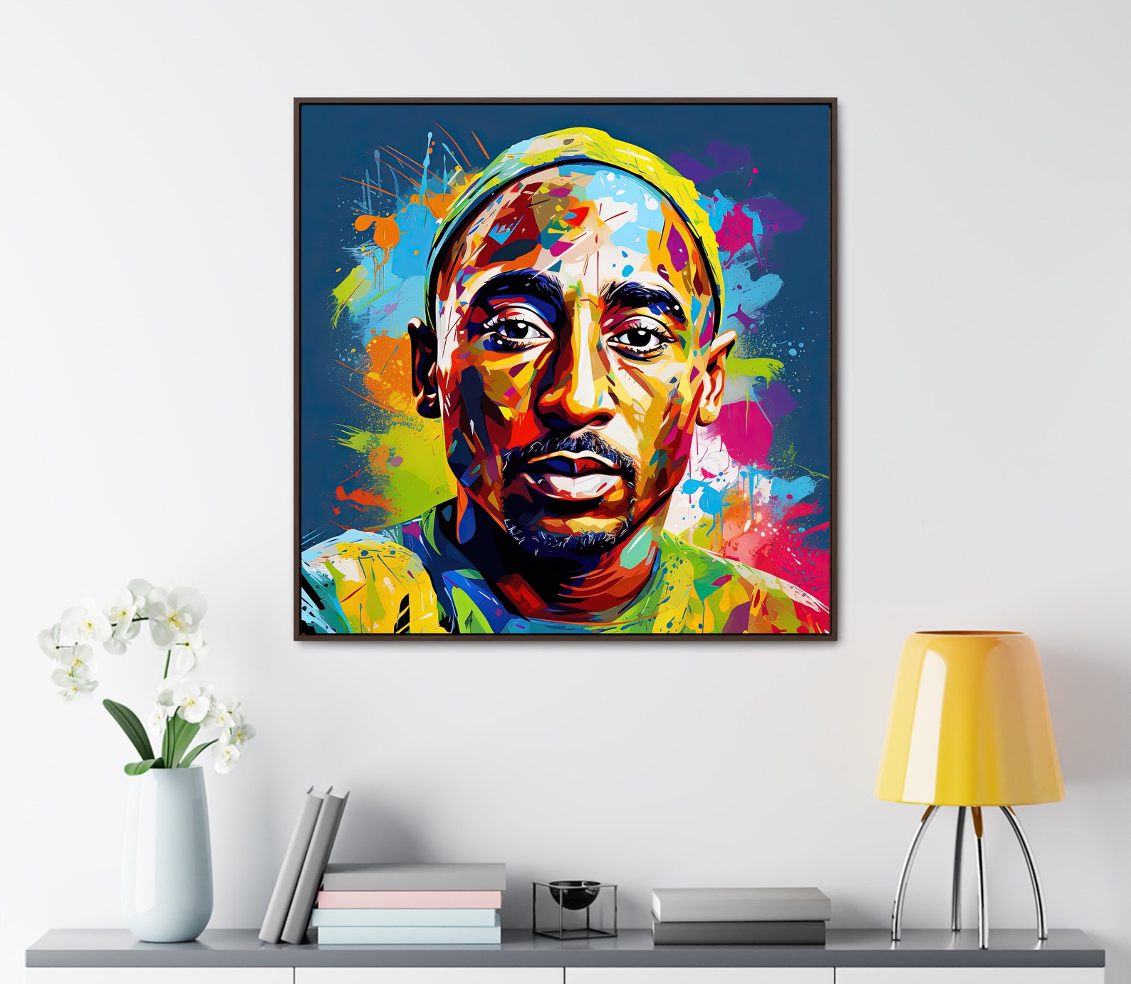 Tupac Pop Art Tupac Framed Poster Tupac Canvas Wall Art - Etsy