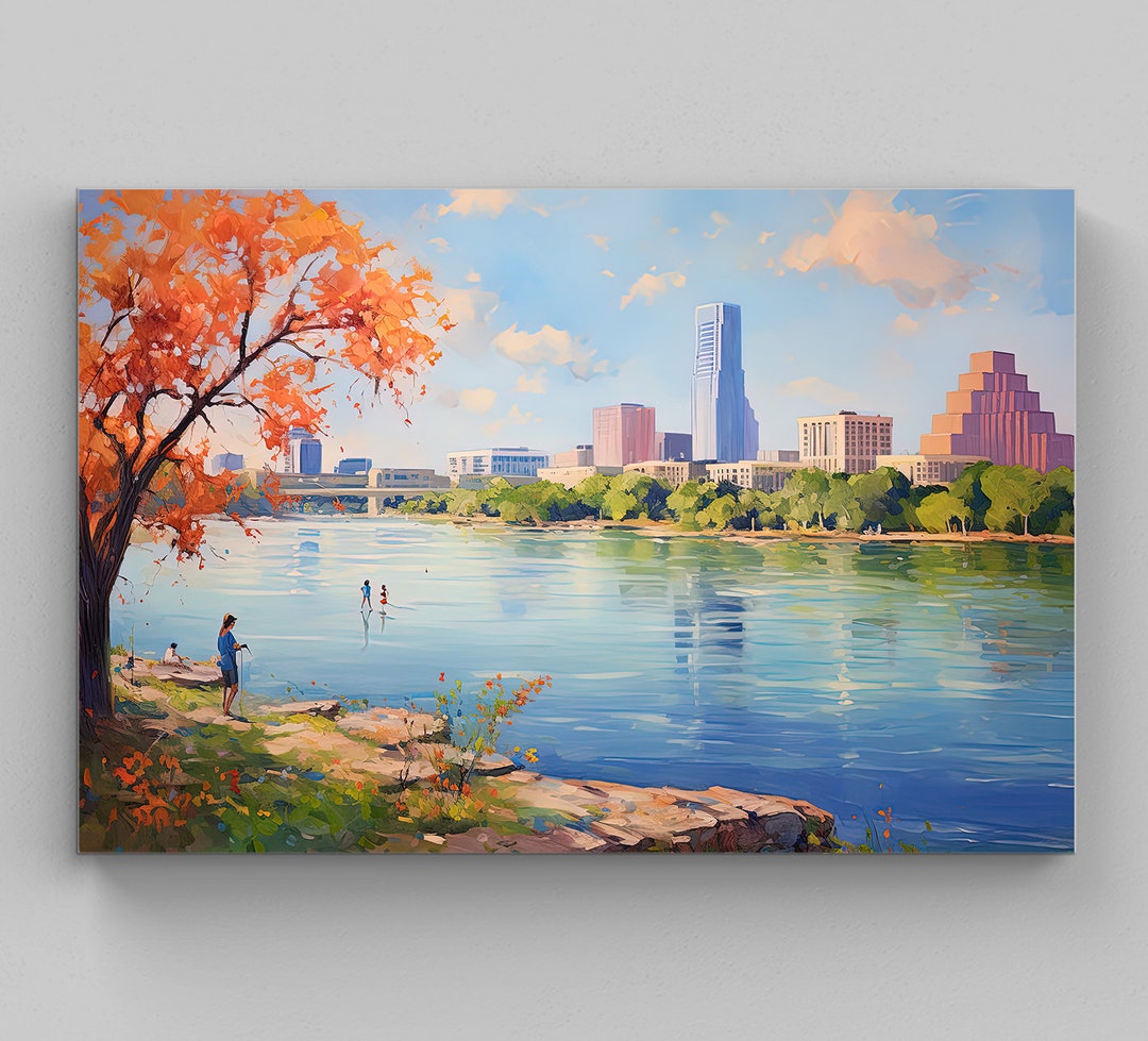 Lady Bird Lake Wall Art, Large Canvas Print, Lady Bird Lake Poster ...