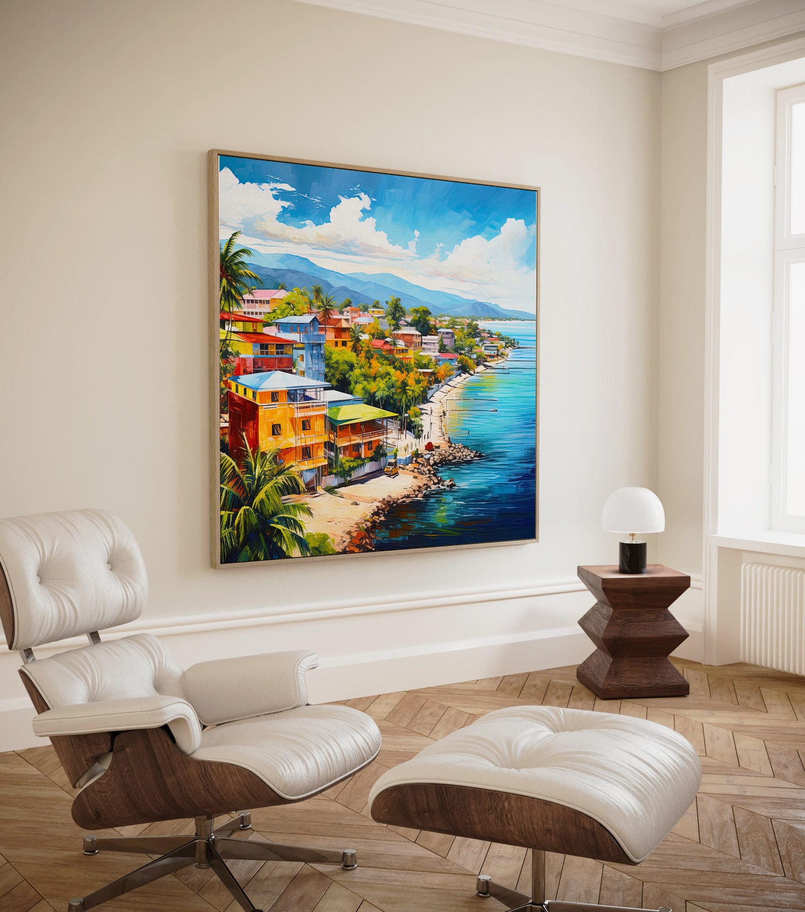Kingston City Art Print, Kingston Jamaica Art, Jamaican Painting ...