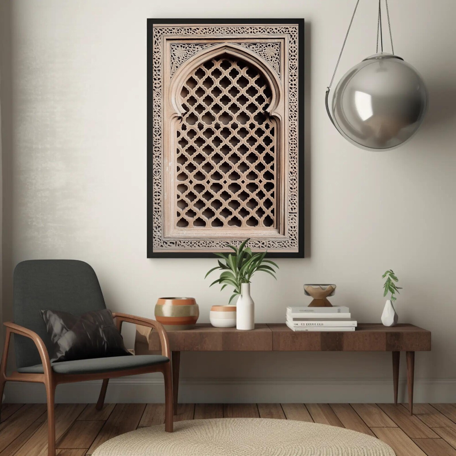 Mughal Window Canvas Print | Traditional Indian Wall Art - Etsy