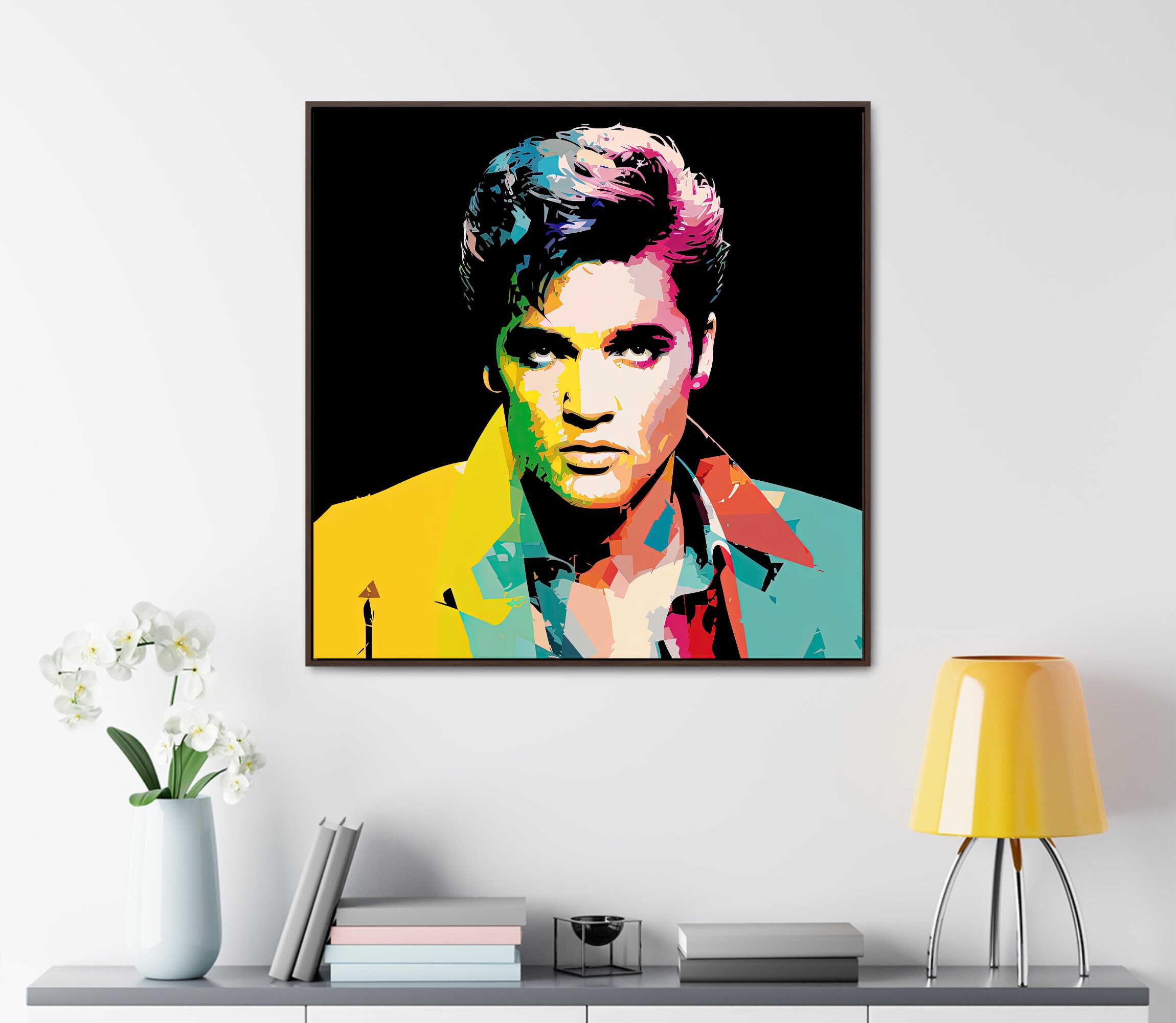 Elvis Presley Pop Art Canvas, Elvis Presley Framed Print, Elvis Presley ...