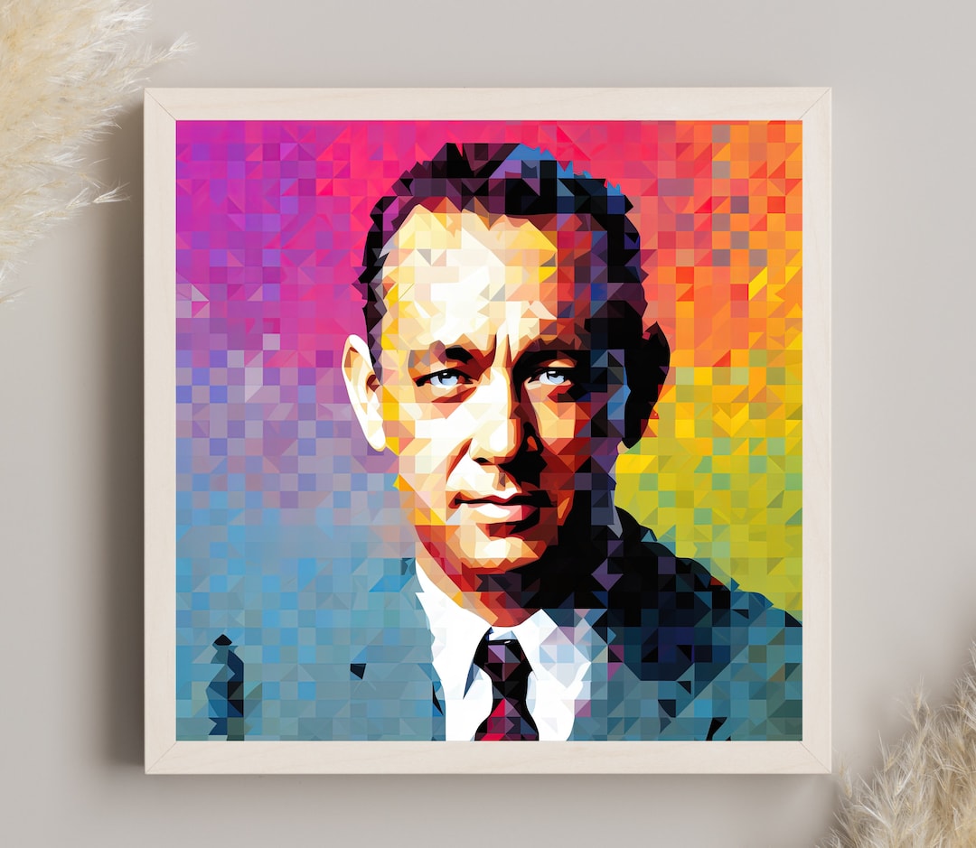 Tom Hanks Pop Art Canvas, Tom Hanks Framed Print, Tom Hanks Wall Art ...