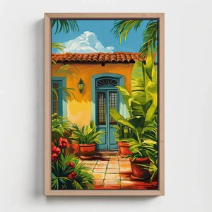 Latin Home Garden Print - Puerto Rico - Caribbean Wall Art Decor ...