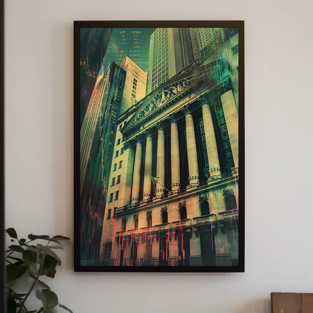 New York Stock Exchange Wall Art Canvas | Financial Decor | Wall Street ...