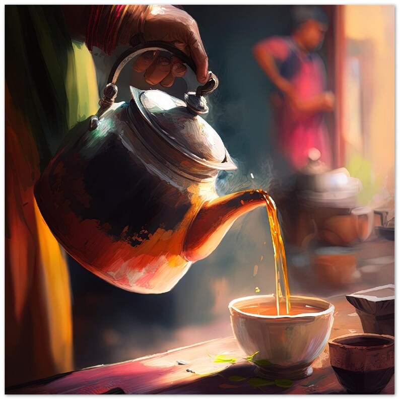 Chai Poster Tea Art Print Coffee Shop Decor Kitchen Wall - Etsy
