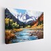 Maroon Bells Oil Painting Canvas Art Print, Colorado Wall Art, Maroon ...