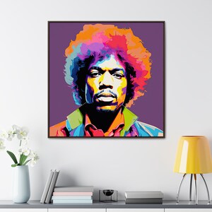 Jimi Hendrix Pop Art Canvas, Jimi Hendrix Framed Print, Jimi Hendrix ...