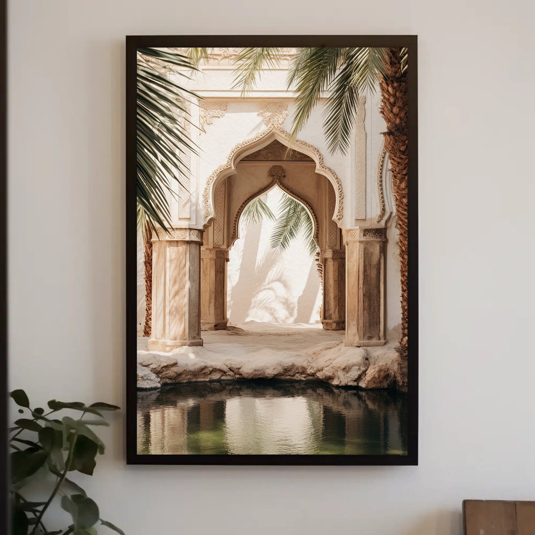 Archway Print, Entryway Wall Decor, Door Wall Art, Archway With Palm ...