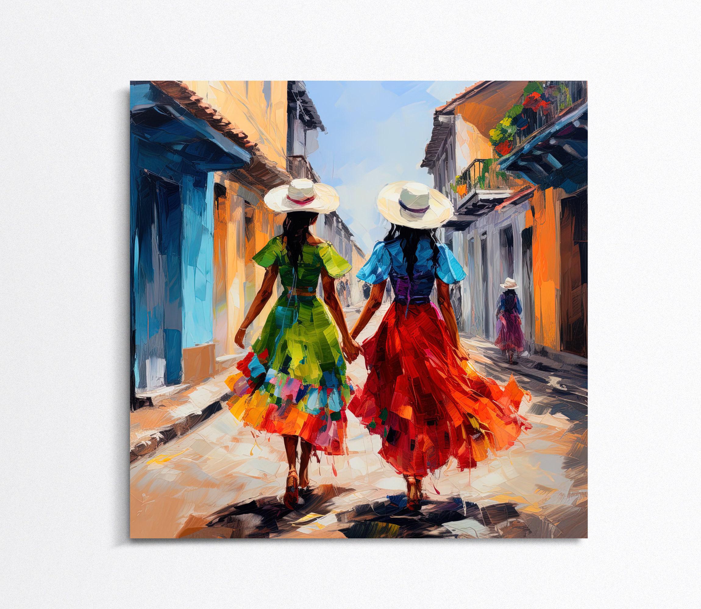Colombian Woman Wall Art Colombian Woman Travel Print Colombian Woman ...
