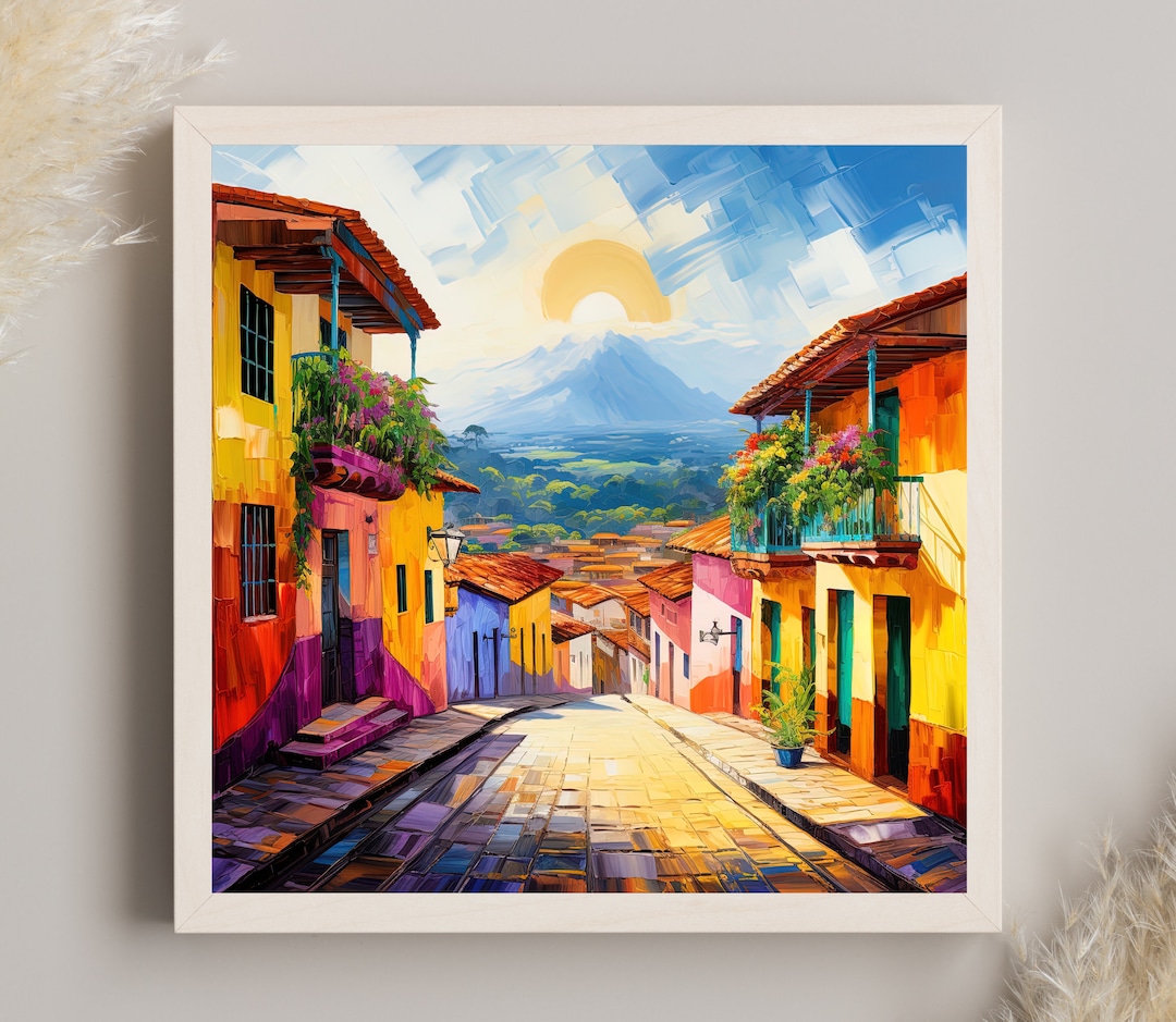 Colombia Wall Art Colombia Travel Print Colombia Large Canvas Art Print ...