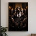 Mafia Boss Labrador Retriever Funny Dog Wall Art, Framed Canvas Print ...