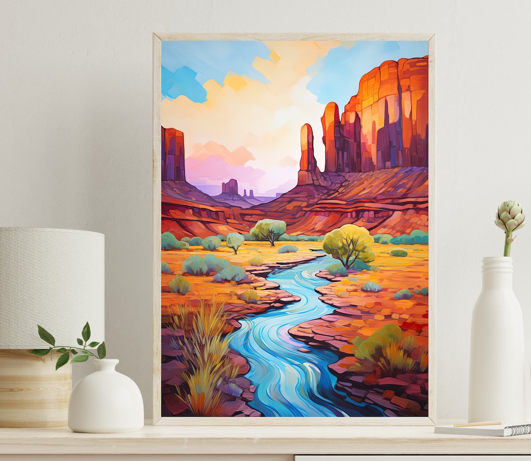 Arizona Art Print Travel, Arizona Canvas, Grand Canyon National Park ...