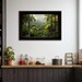 Tropical Jungle Faux Window Wall Art, Large Canvs Print, Green Trees ...