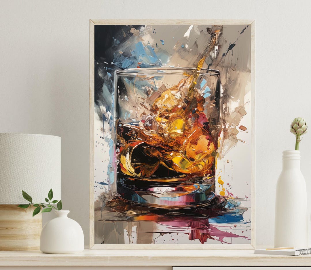 Whiskey Print - Home Bar Decor - Whiskey Art - Bar Wall Art - Whiskey ...