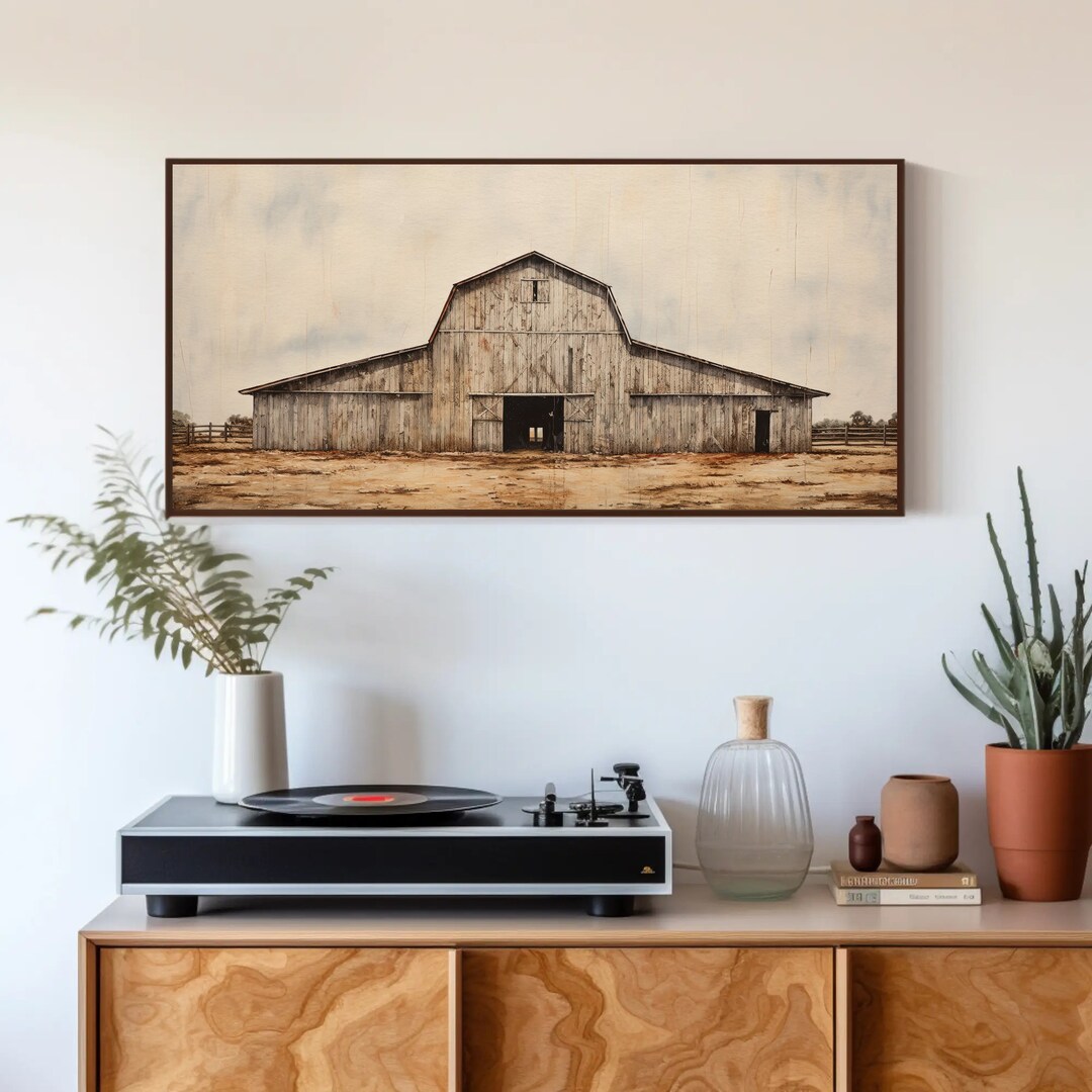Farmehouse Wall Decor, Old Farm Barn Vintage Style Home Decor, Western ...