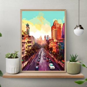 Mumbai Cityscape Art Print | Colorful Bombay Painting - Etsy