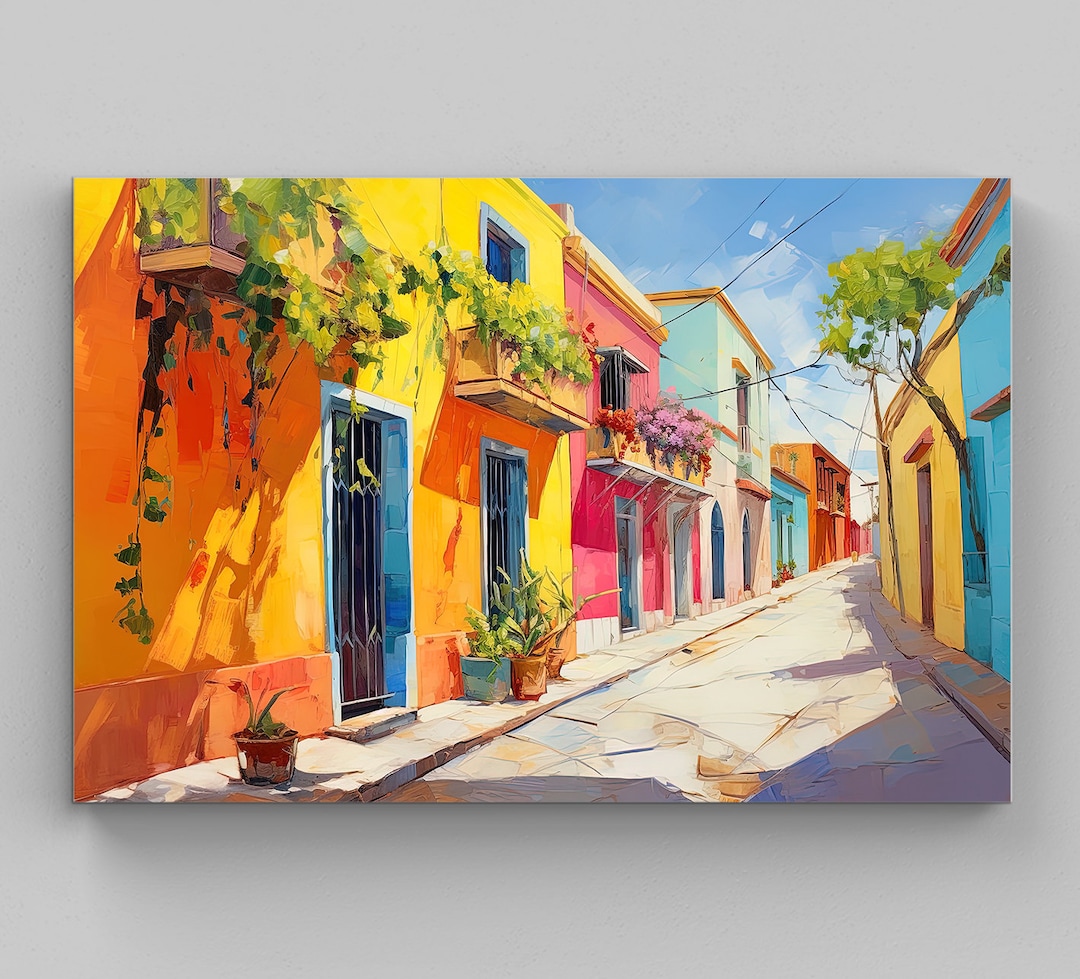 Oaxaca Wall Art, Large Canvas Print, Oaxaca Poster, Oaxaca Painting ...