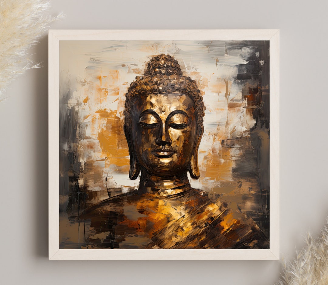 Buddha Wall Art, Large Canvas Print, Buddha Poster, Buddha Painting ...