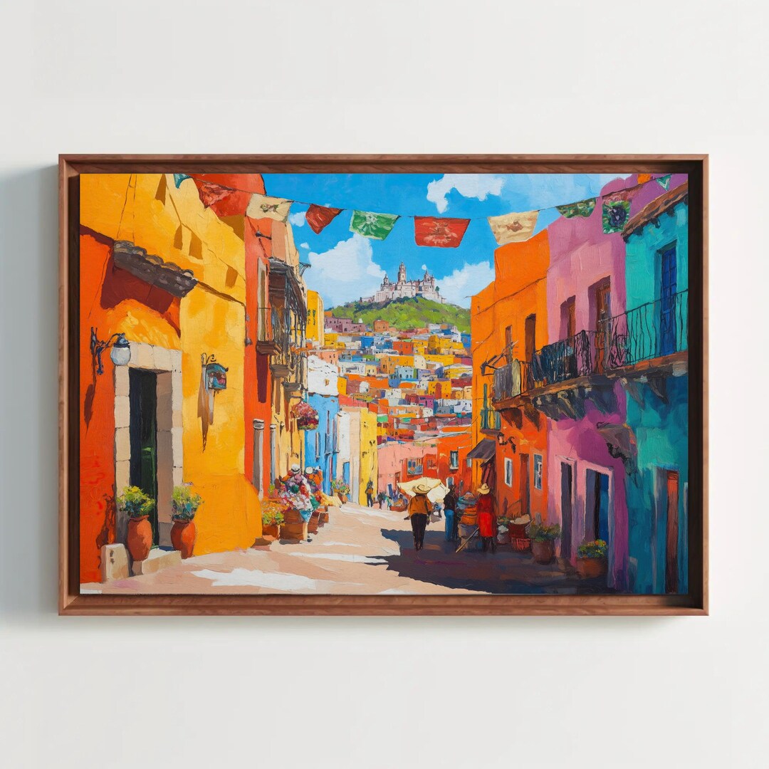 Colors of Oaxacan Markets Canvas Print | Vibrant Mexican Wall Art ...
