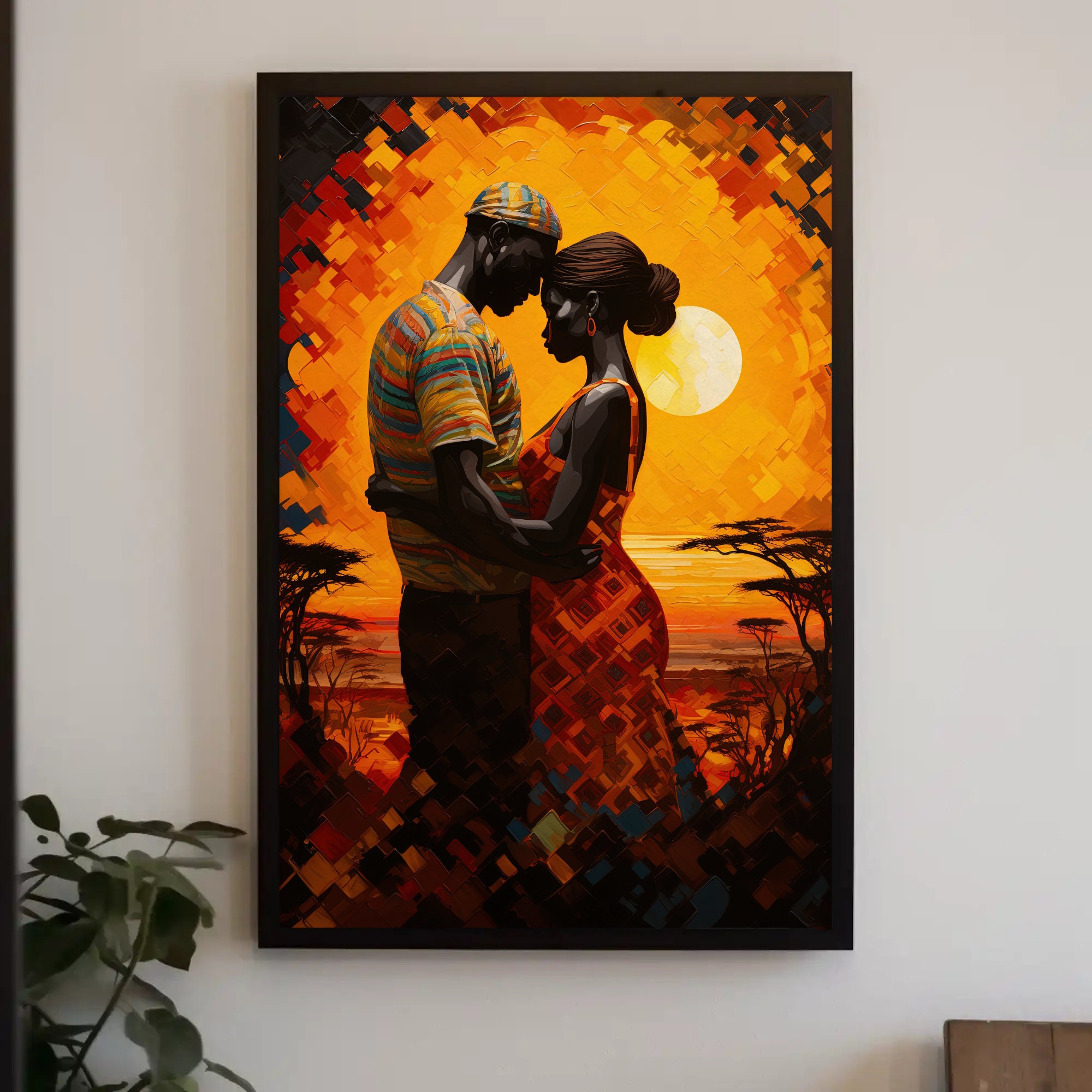 Black African Love Art