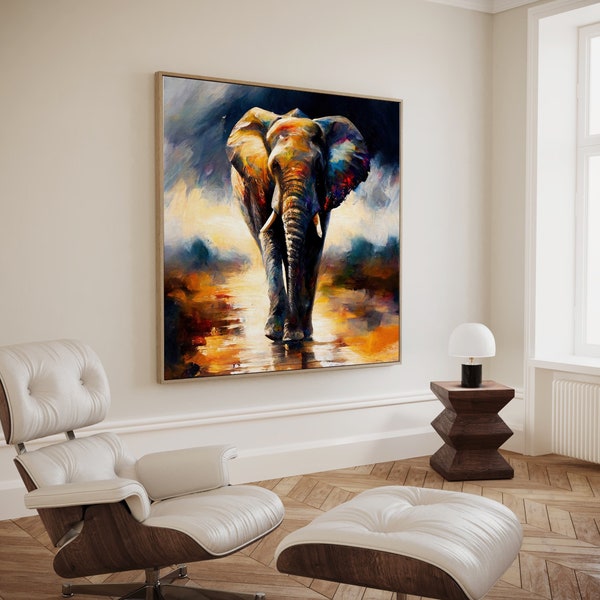 Elephant Canvas - Etsy