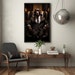 Mafia Boss Labrador Retriever Funny Dog Wall Art, Framed Canvas Print ...