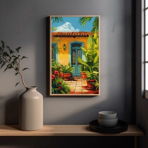 Latin Home Garden Print - Puerto Rico - Caribbean Wall Art Decor ...