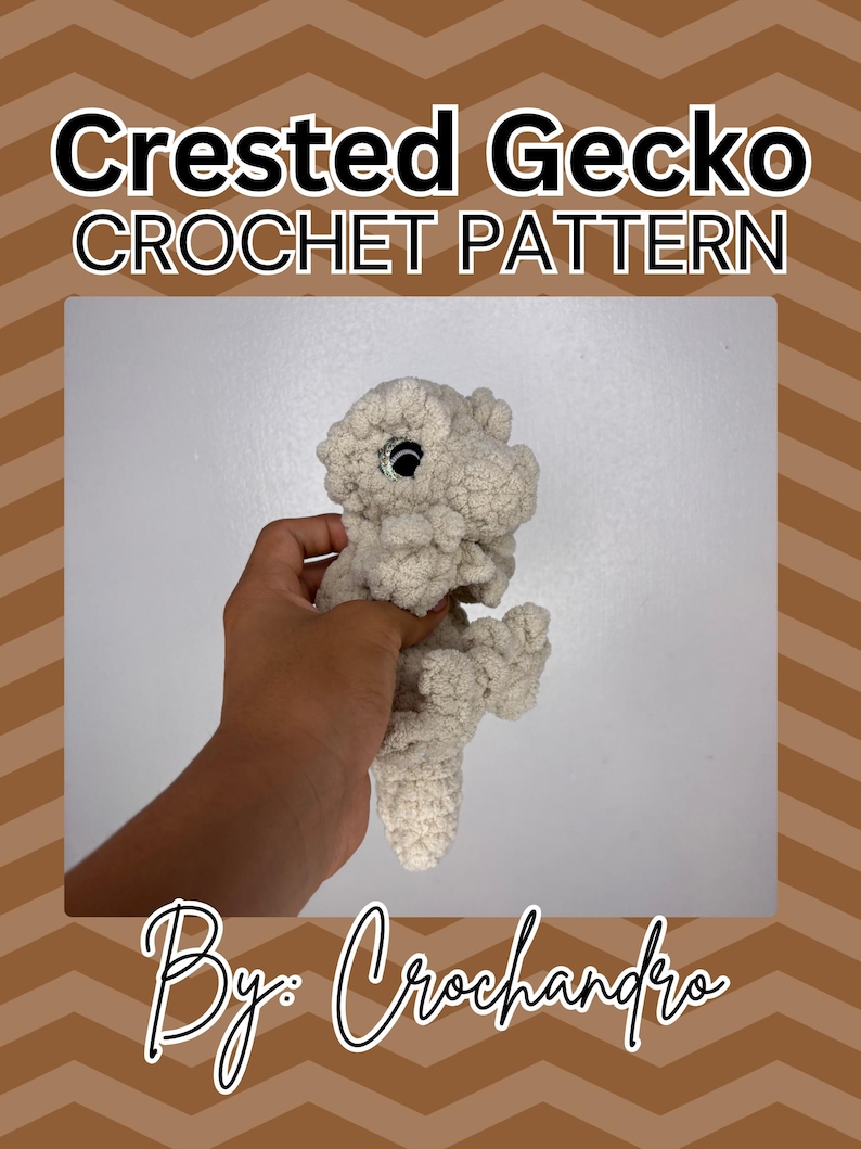 Apollo the Gecko Crochet Pattern - Crested Gecko Low Sew Amigurumi by ...