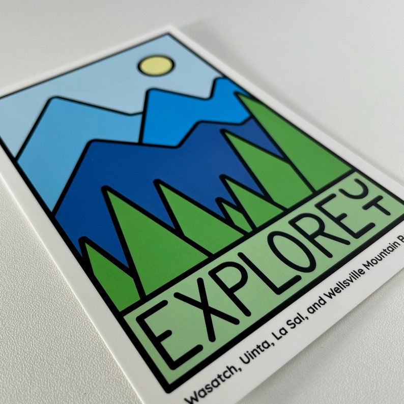 Explore Utah Postcard - Etsy