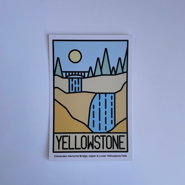 Yellowstone National Park Postcard - Etsy