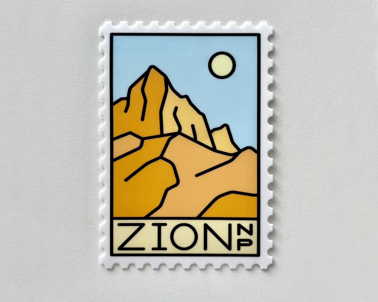 Zion National Park Watchman Stamp Sticker - Etsy