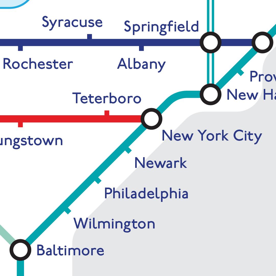United States Interstate Underground Map - Etsy