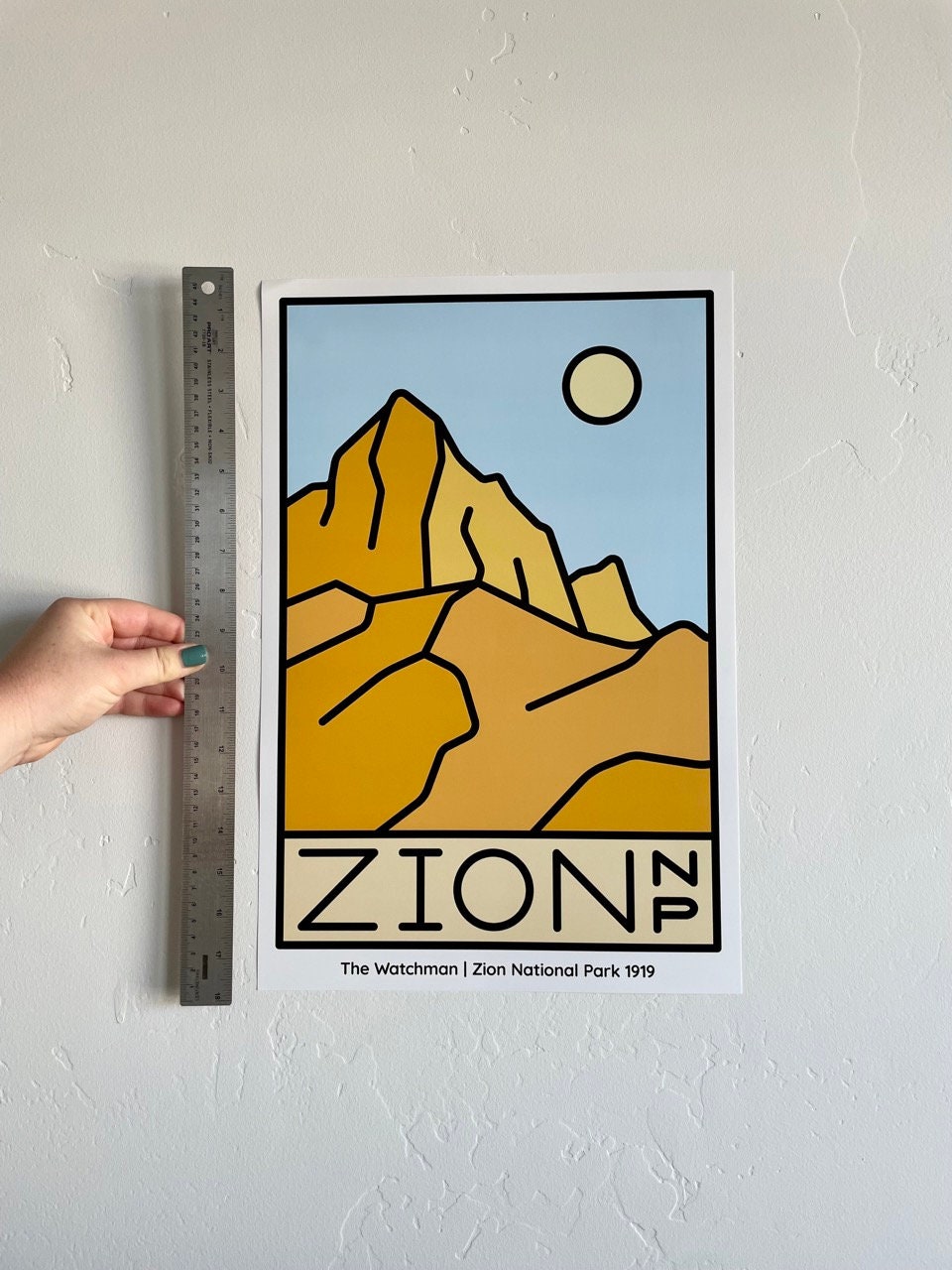Zion NP Watchman Poster - Etsy