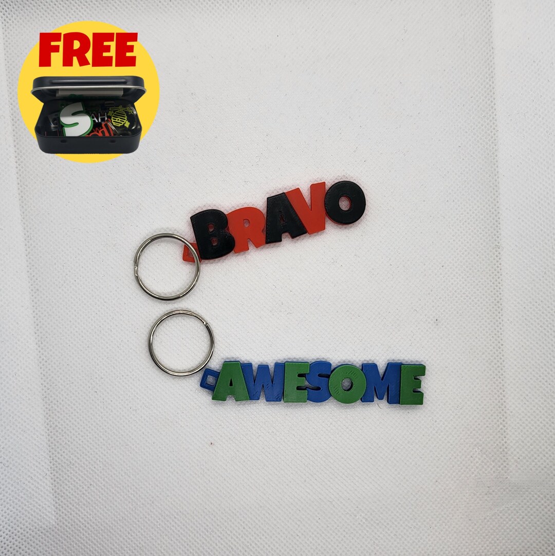 Personalized 3d Printed Keychain, Custom 3D Printed Keychain for Gift ...