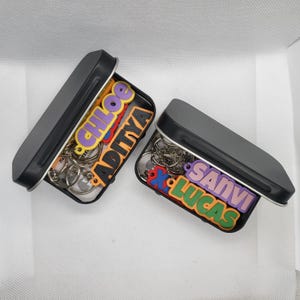 Personalized 3D Printed Keychain Gift, Custom Name Keychain Bag Fillers ...
