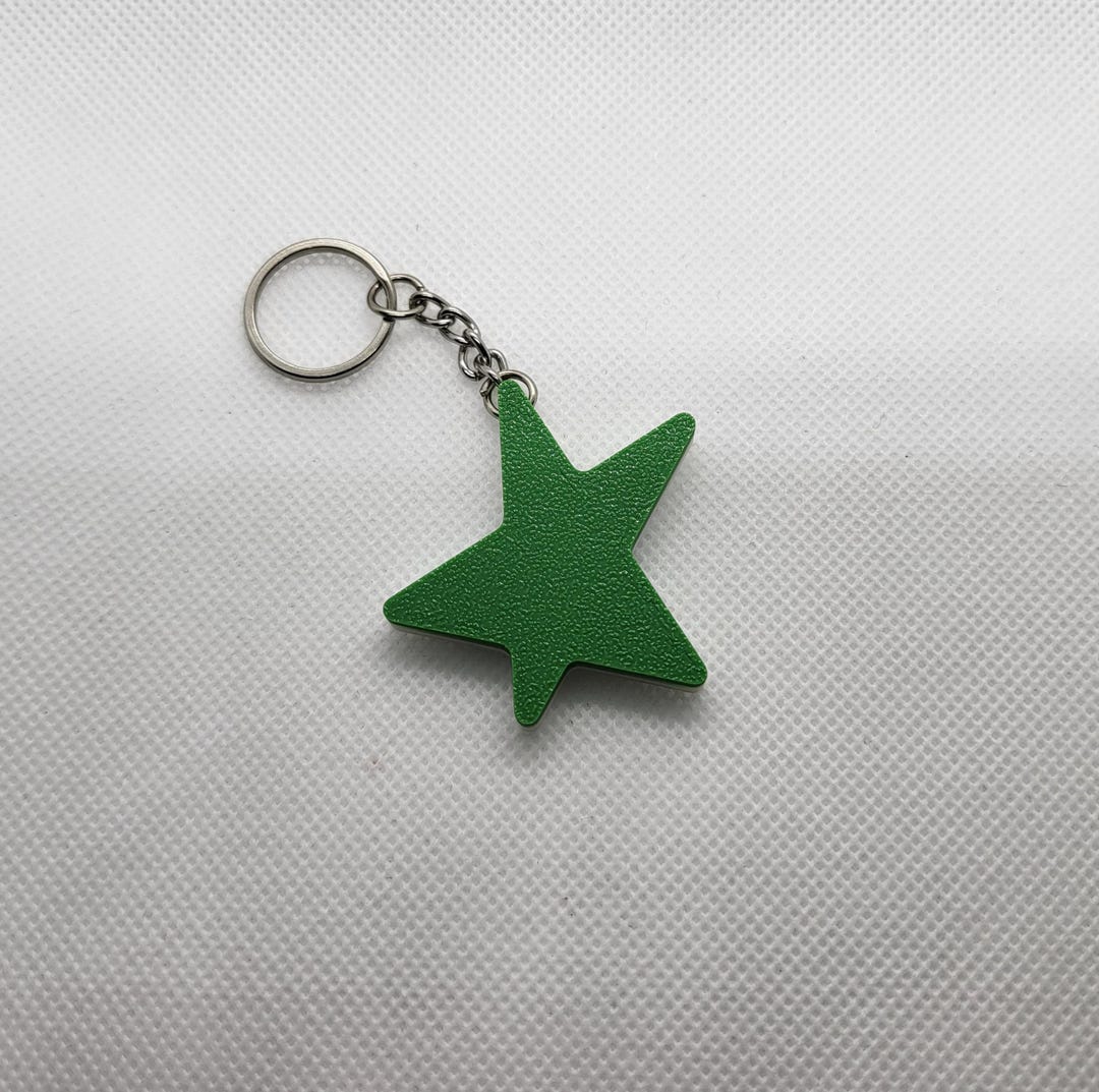 Star Keyring, Shining Star Keyring, Custom Star Keychain, Shape Keyring ...