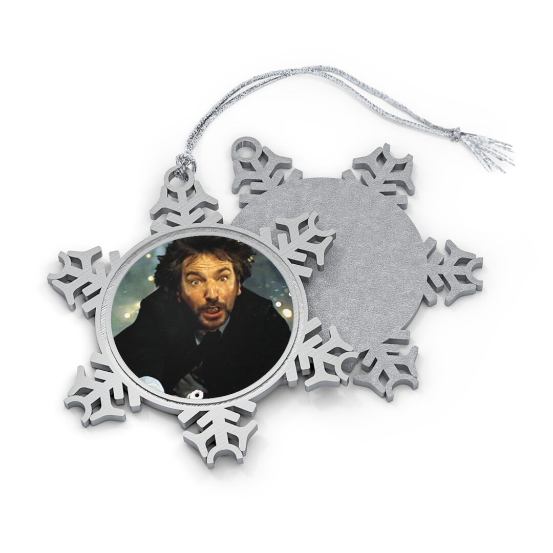 Die Hard Falling Hans Gruber Pewter Snowflake Ornament - Etsy