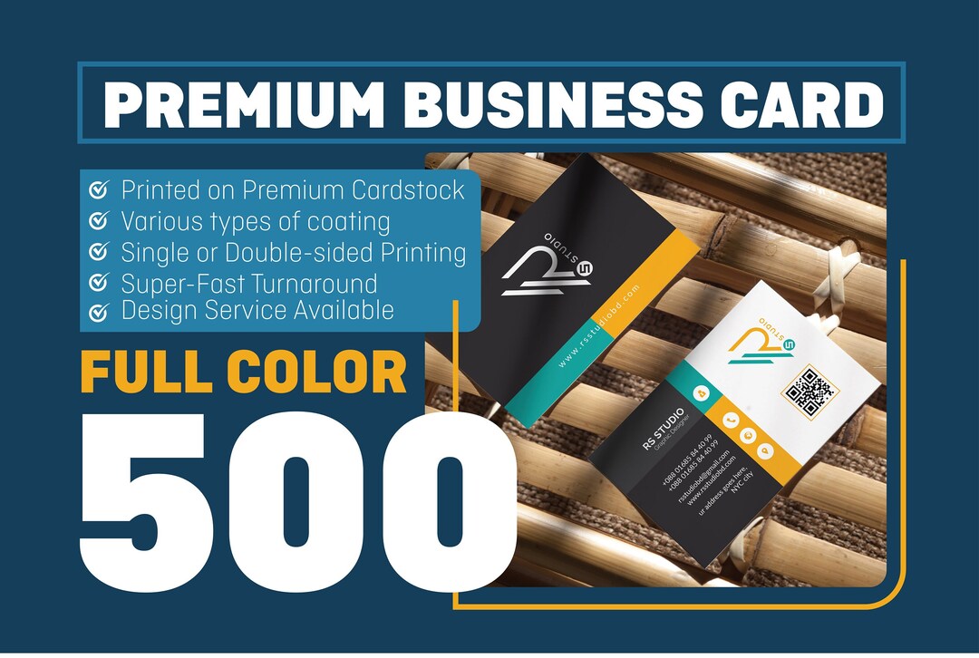 Business Cards Printed on Premium Cardstock | Business Card Print ...