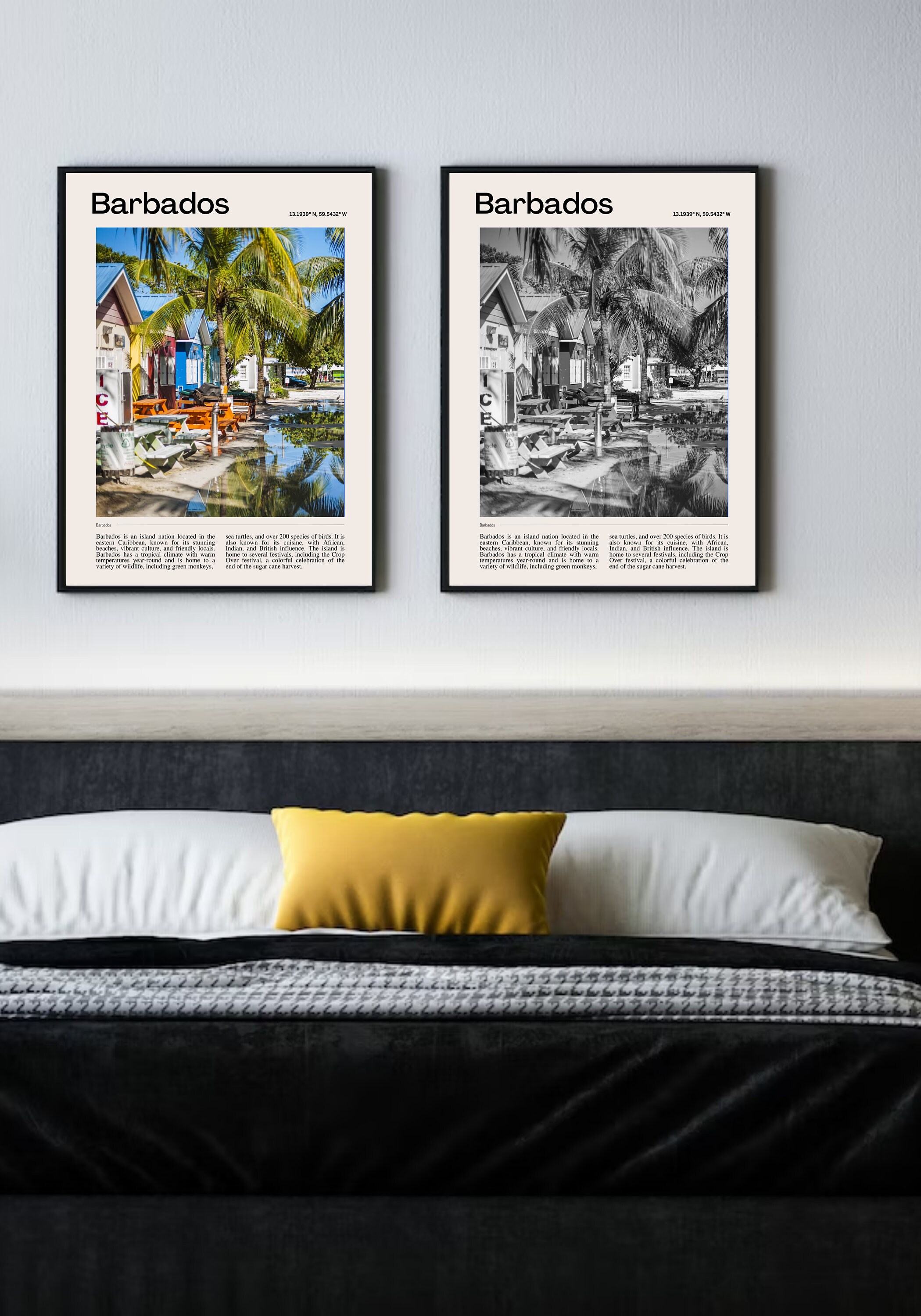Barbados Poster Travel Poster Vintage Barbados Poster Color Digital ...