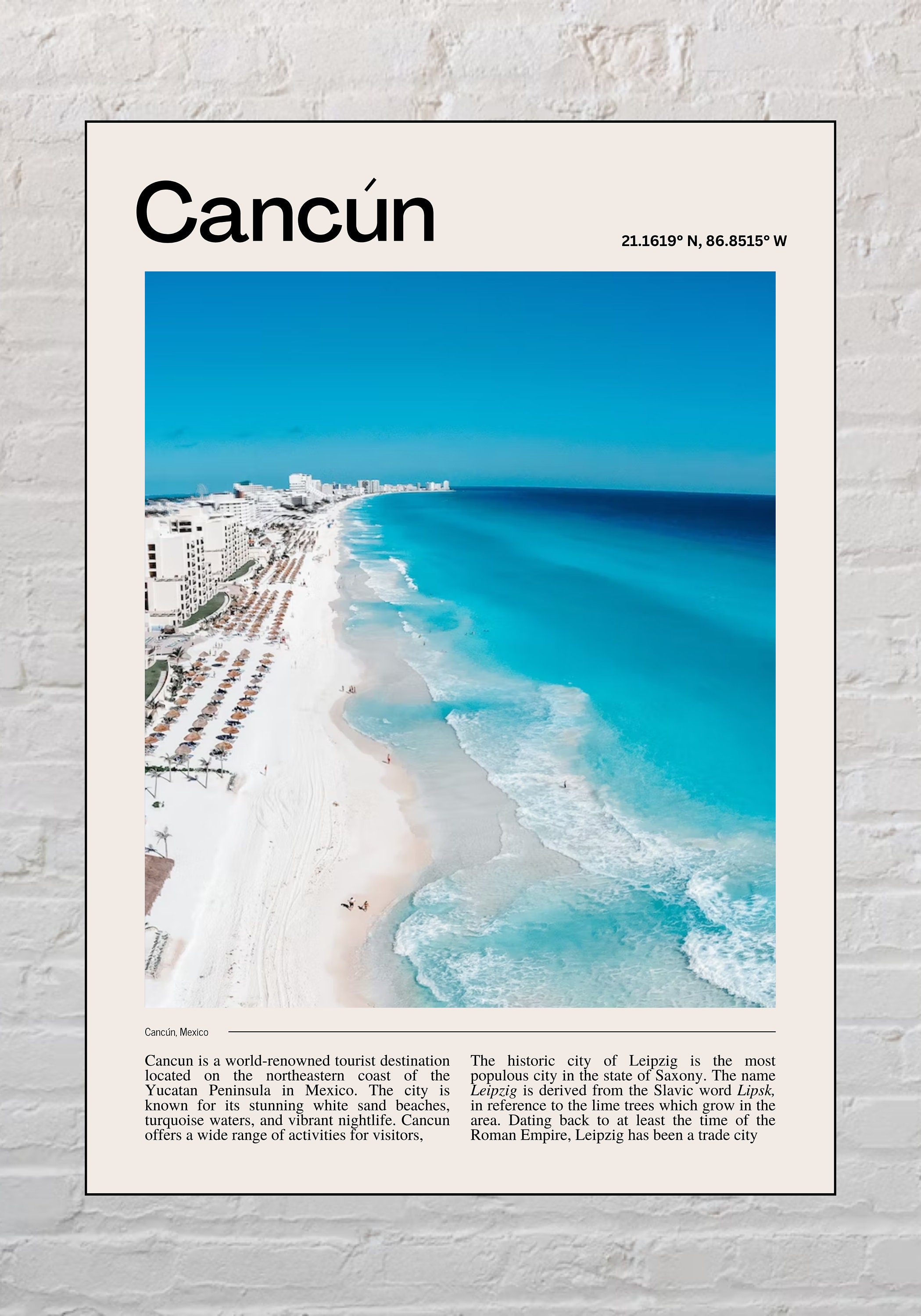 Cancun Mexico Poster Travel Poster Vintage Cancun Mexico Poster Color ...